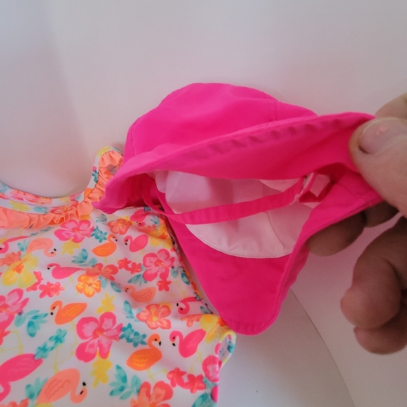 healthtex | Swim | Heather Girls Flamingo Bathing Suithat | Poshmark